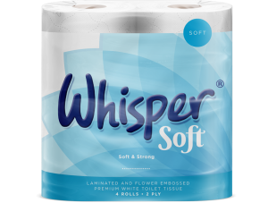 Whisper Soft Luxury Toilet Roll 2Ply White Pack Of 40 | NCSONLINE